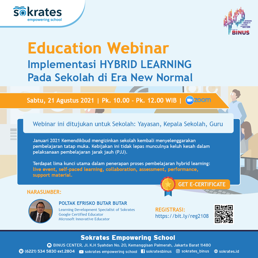 EduWebinar: Implementasi HYBRID LEARNING Pada Sekolah di Era New Normal ...